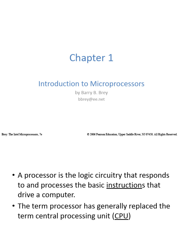 Introduction To Microprocessor Pdf Central Processing Unit Computer Program