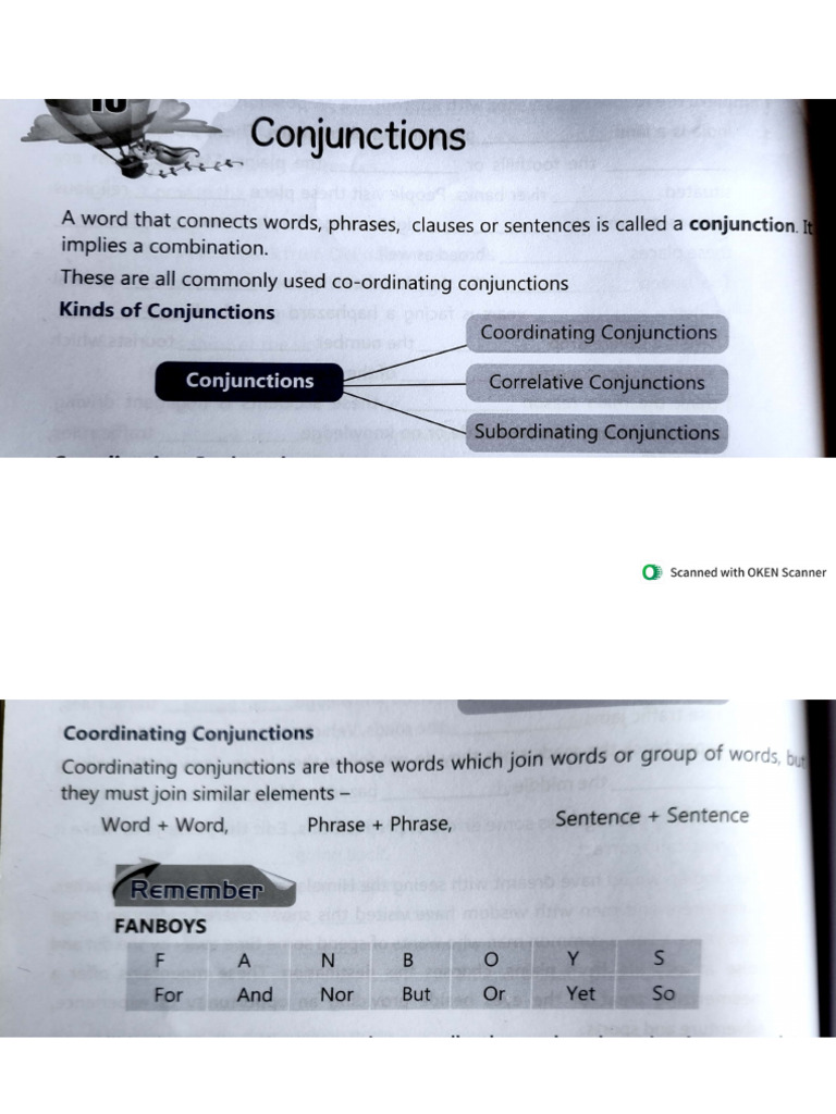 Notes of Conjunctions | PDF