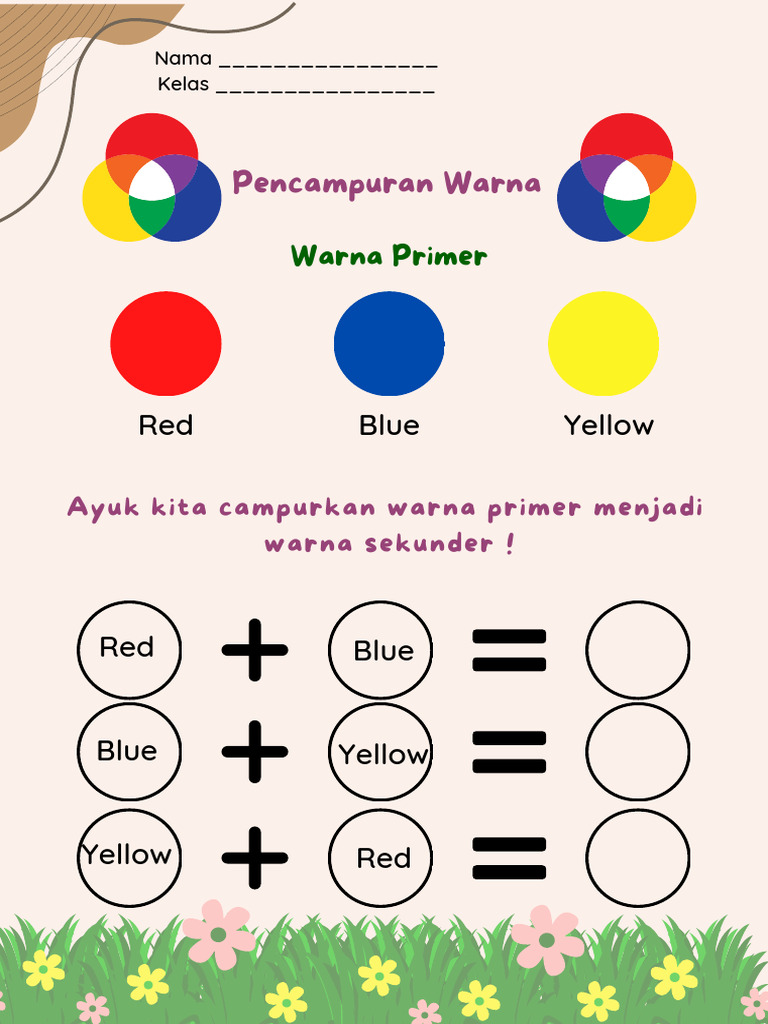 LKPD Pencampuran Warna Dasar | PDF