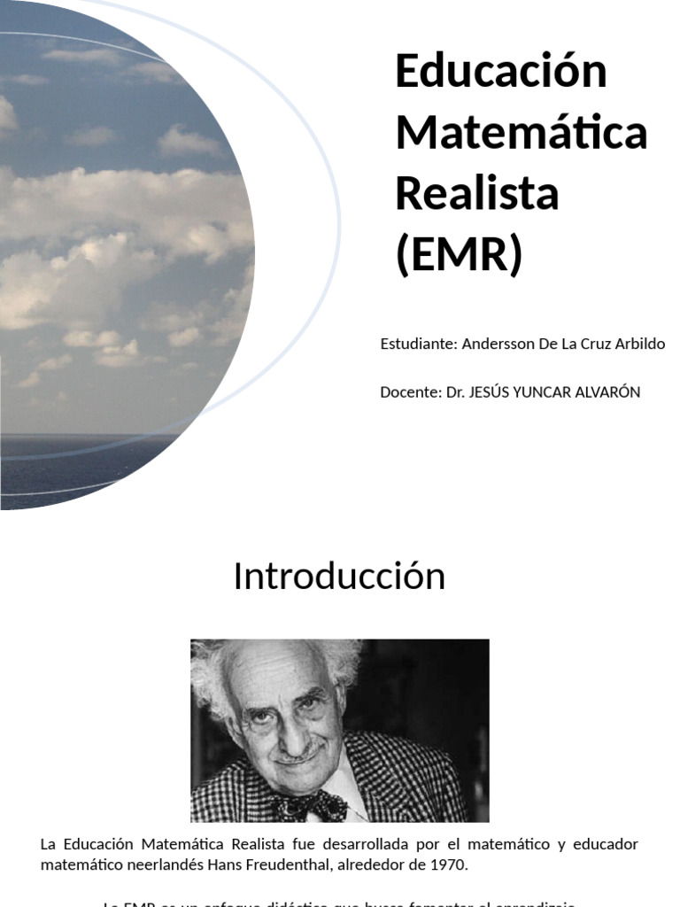 S01 - Educación Matemática Realista | PDF | Matemáticas | Pensamiento