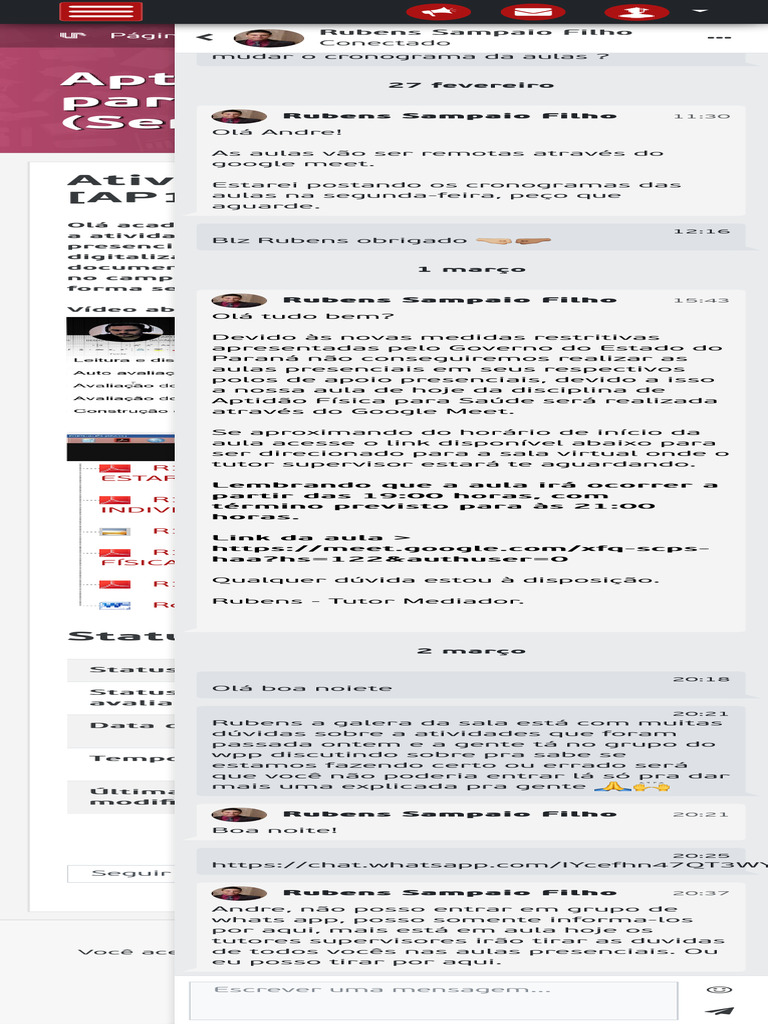 [20509S] Aptidão Física para Saúde (Semipresencial) Atividade Presencial 1 [AP1] | PDF