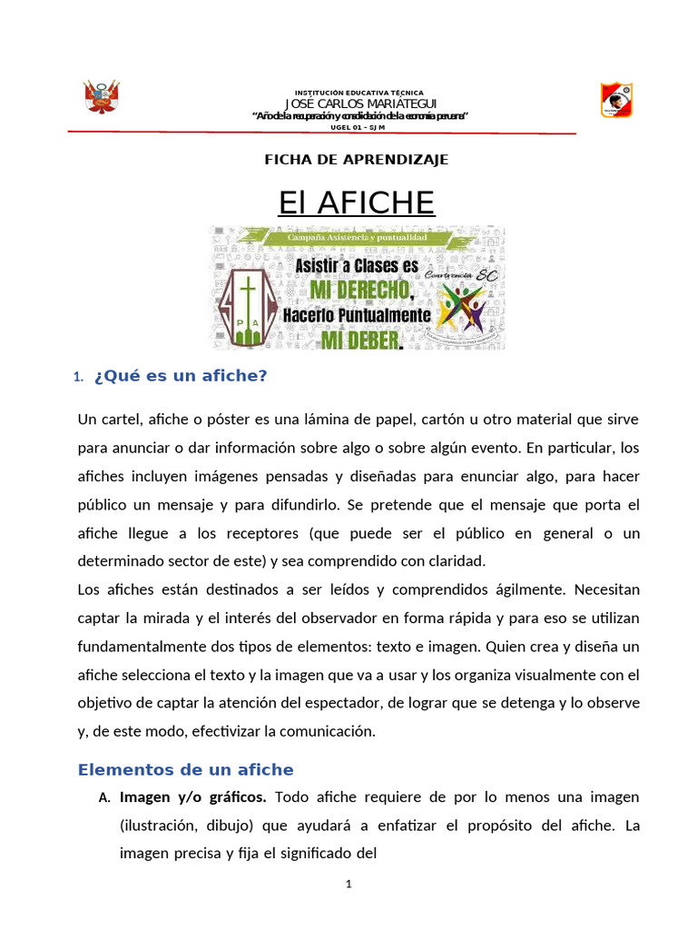 EL AFICHE | PDF | Póster | Imagen