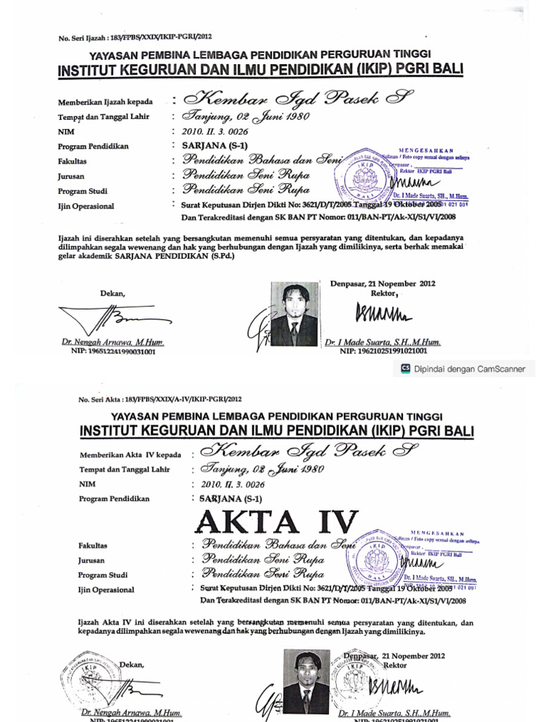 Ijasah S1 Akta4 Merged | PDF