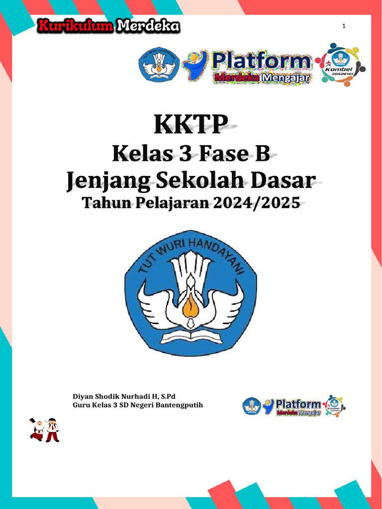 KKTP Guru Kelas 3 Kurikulum Merdeka 2024 2025 | PDF