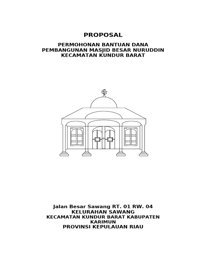 Proposal Masjid Rehab 2024 | PDF