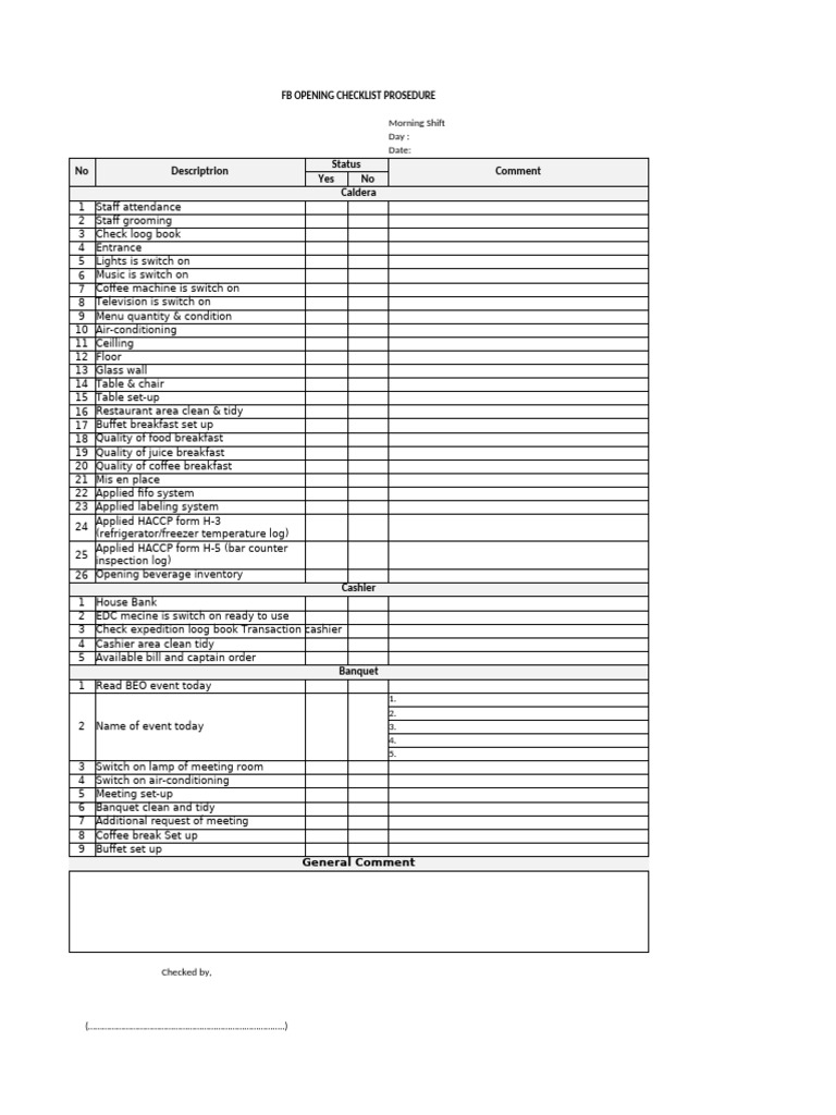 Opening & Clossing Procedure | PDF