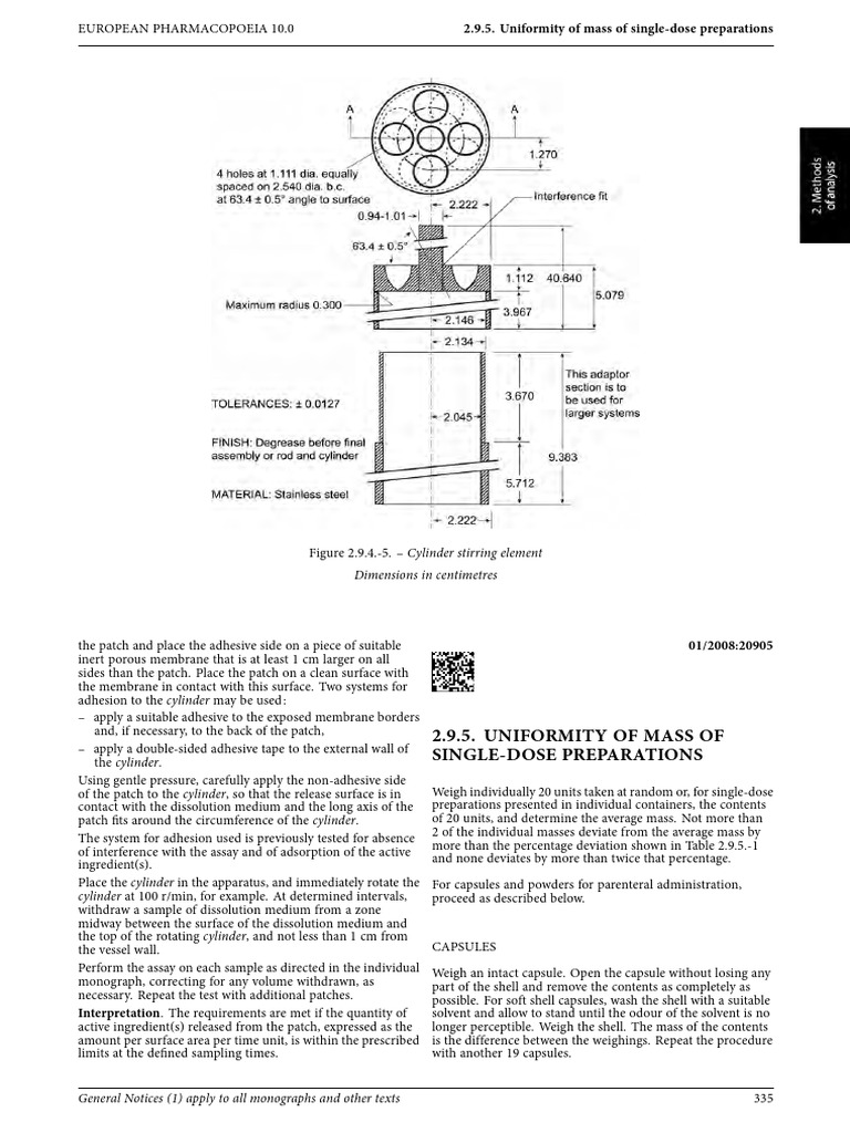 Uniformity of Mass in Single-Dose Forms | PDF | Tablet (Pharmacy ...