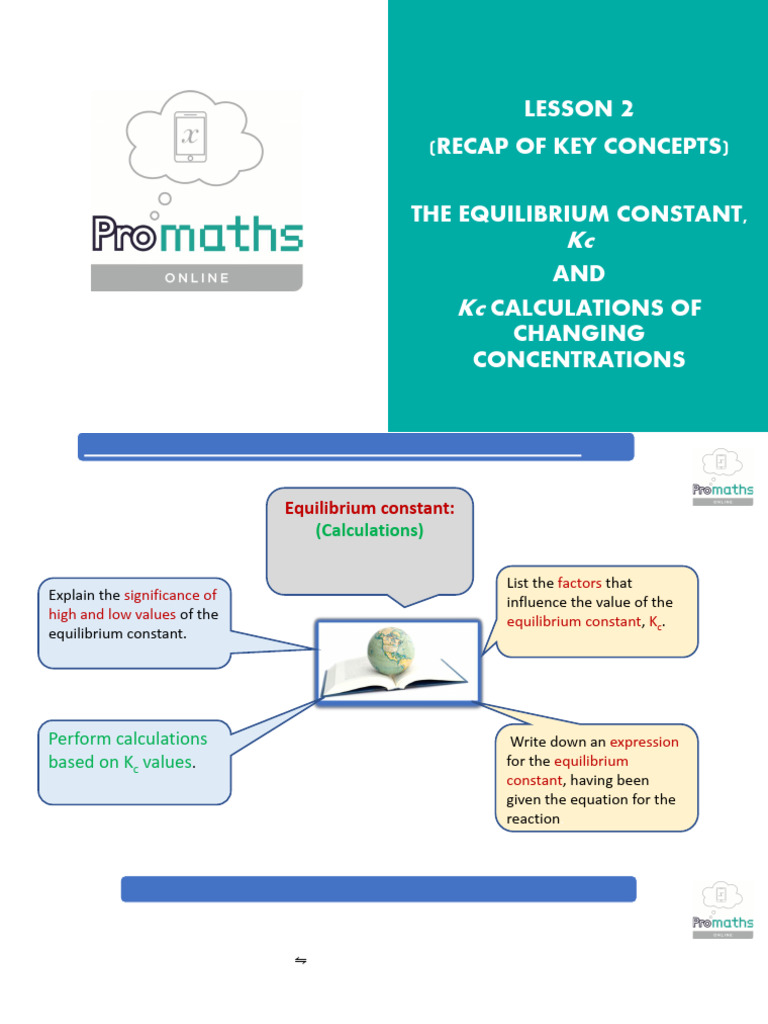 Lesson 2 Chemical Equilibrium (May 2025) | PDF | Chemical Equilibrium ...