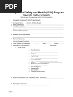DOLE OSHC Template - OSH Program | PDF | Personal Protective Equipment ...