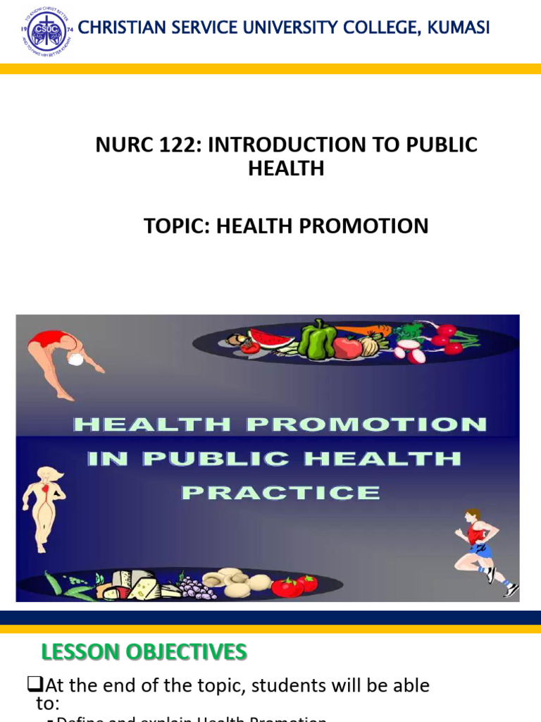 HEALTH PROMOTION - NURSING | PDF | Health Education | Health Promotion