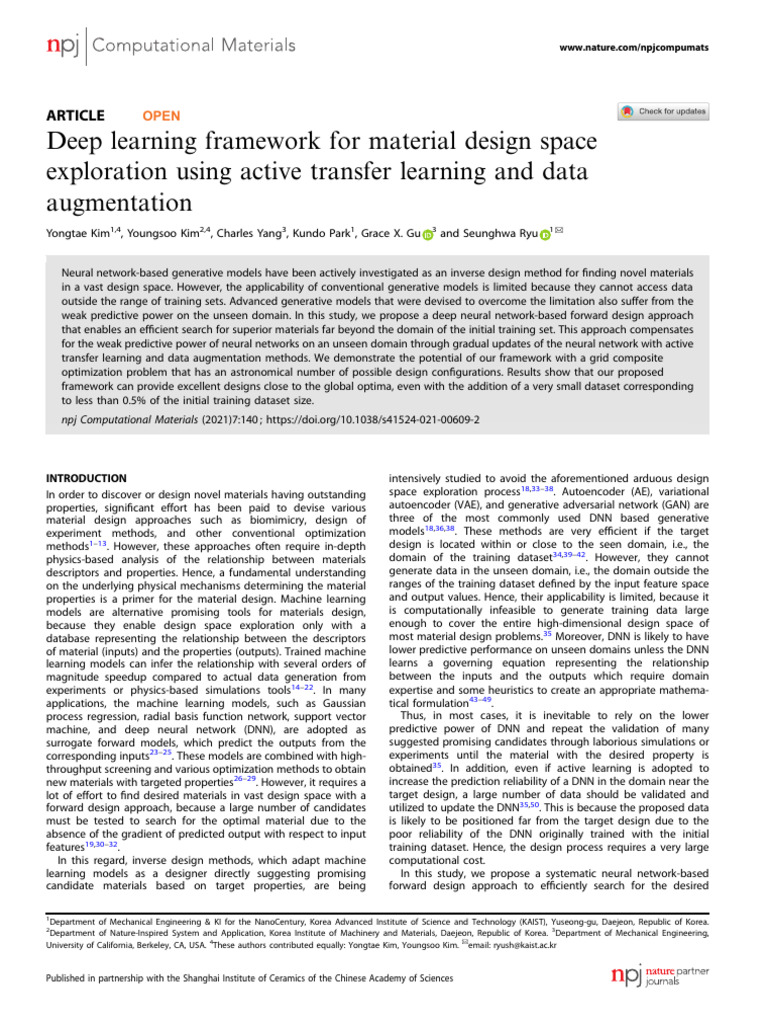 Deep Learning Framework For Material Design Space Exploration Using Active Transfer Learning and ...