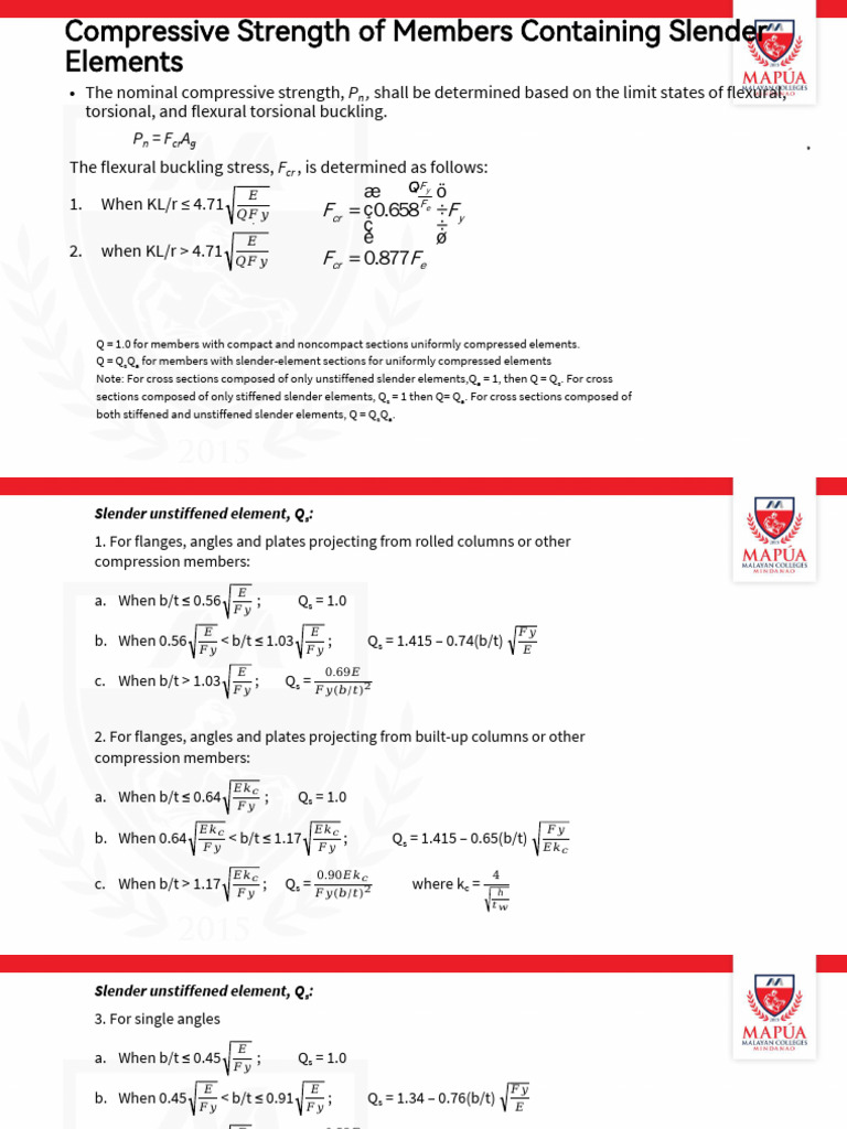 LECTURE 8 COMPRESSION MEMBER Part 2 | PDF | Buckling | Column