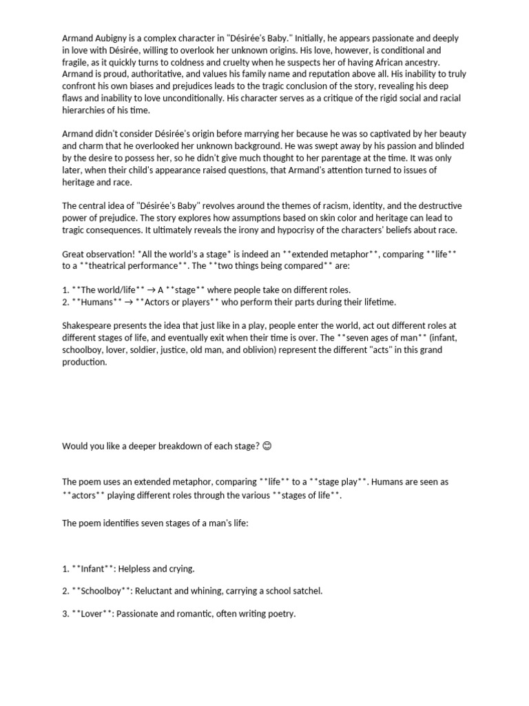 The Poem Uses An Extended Metaphor | PDF | Race (Human Categorization ...