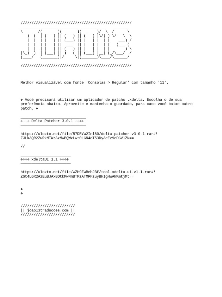 Xdelta - Como Aplicar | PDF