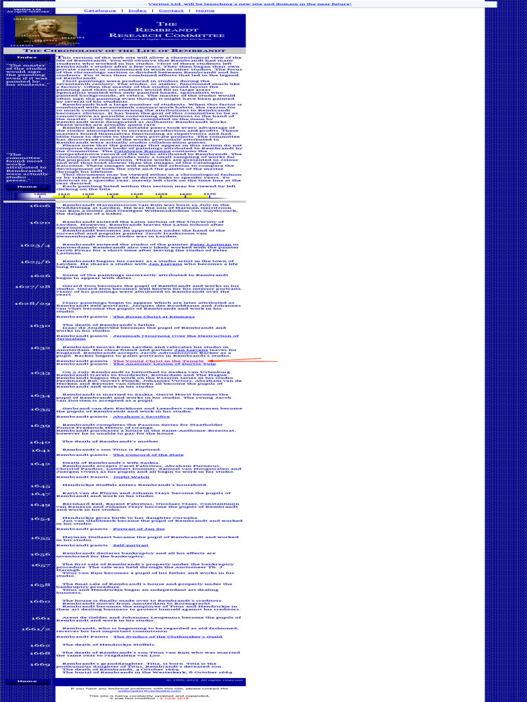 Rembrandts Life | PDF | Rembrandt | Paintings