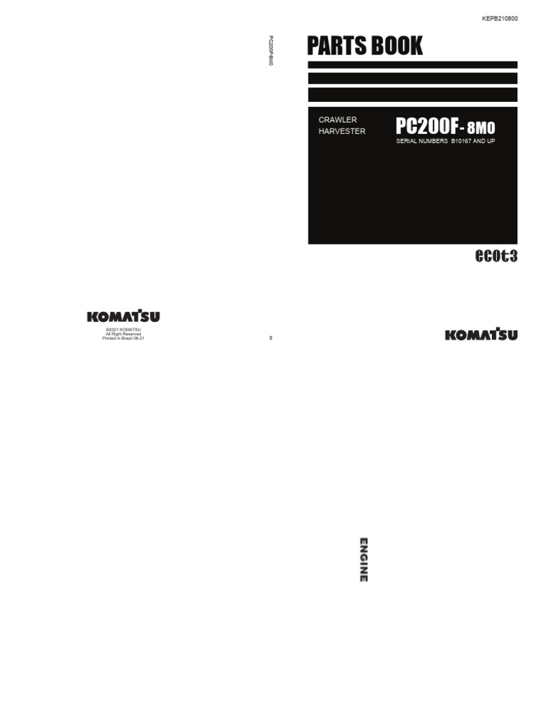 PC200F-8M0 Update (B10167) - KEPB210800 | PDF | Mechanical Engineering ...