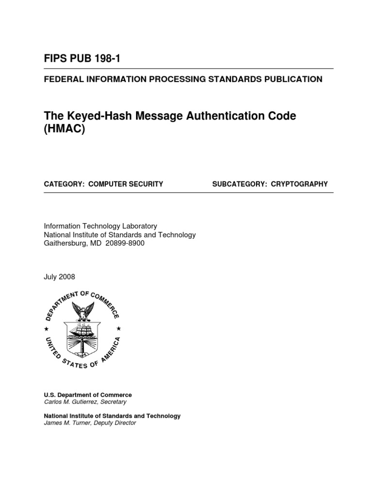Hmac Fips 198 1 Final | PDF | Cryptography | Security Engineering