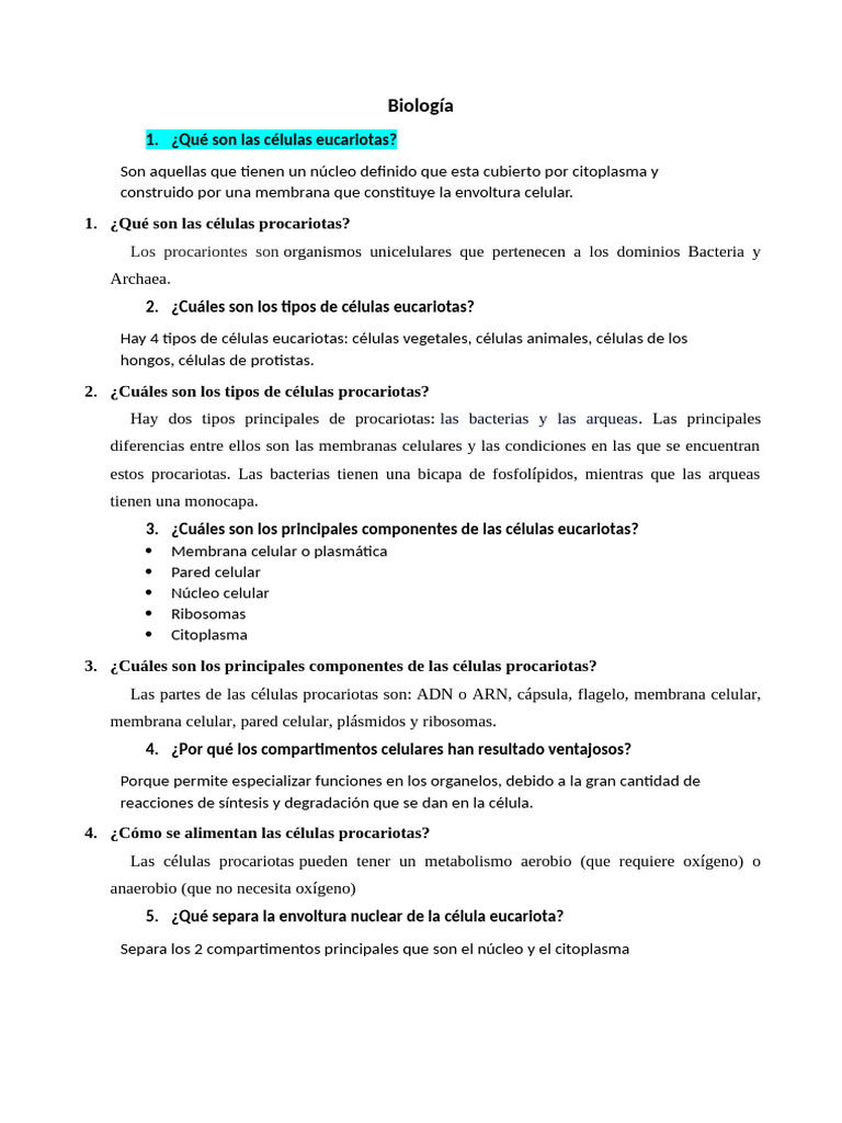 biologia debate de eucariotas | PDF | Biología Celular) | Citoplasma