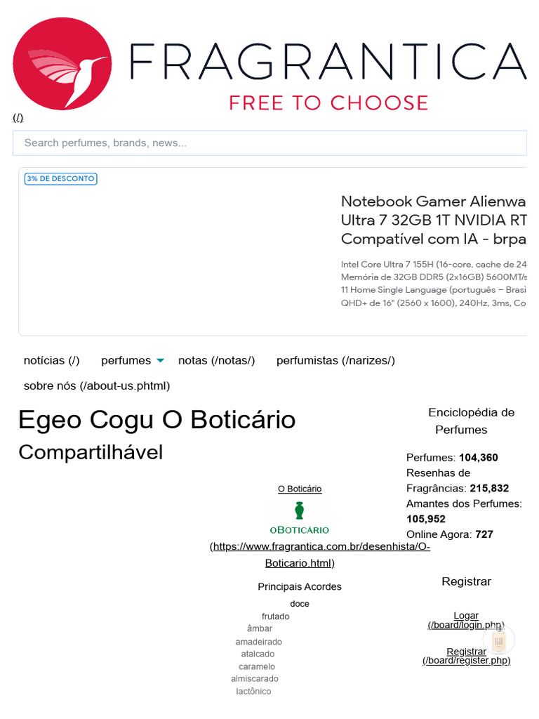 Egeo Cogu O Boticário Perfume - A Novo Fragrância Compartilhável 2025 ...