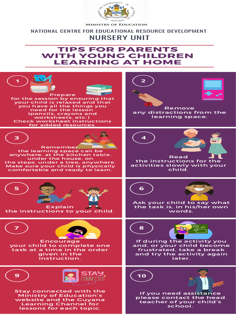 NCERD - Nursery Unit - Tips For Parents With Young Children Learning at ...