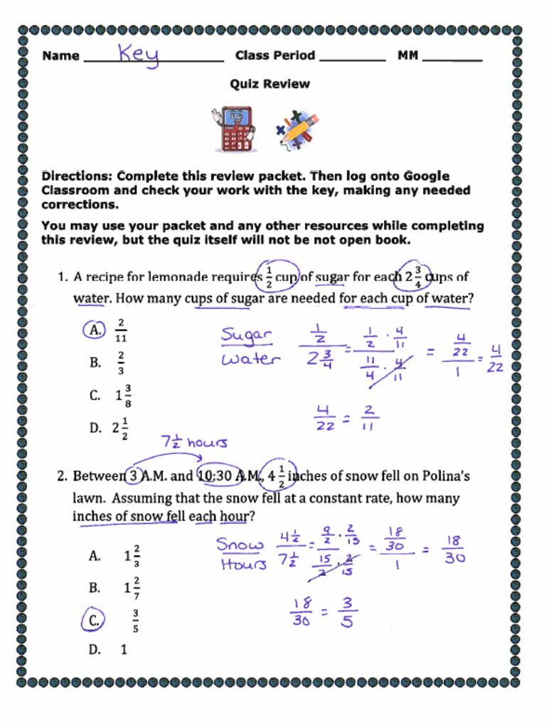 Quiz Review Key | PDF