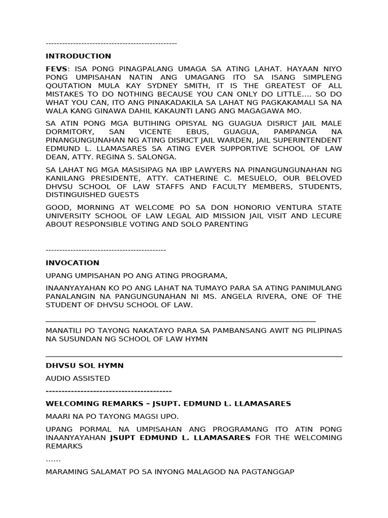 Script For Clep | PDF