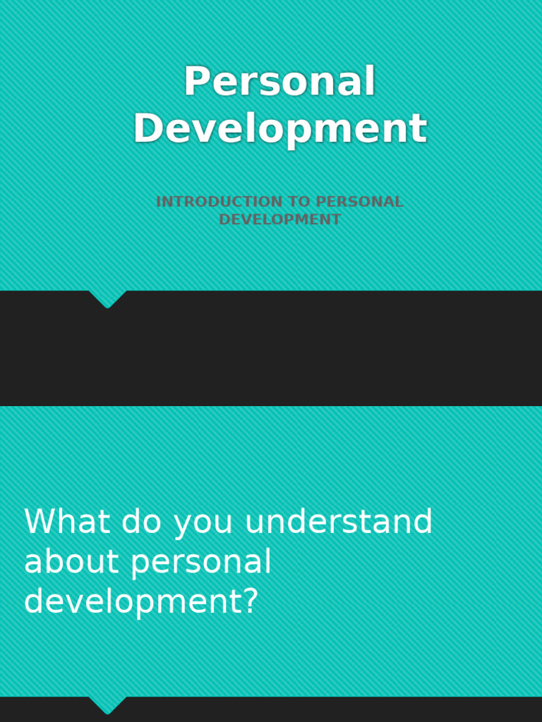 1 Introduction to Personal Development | PDF