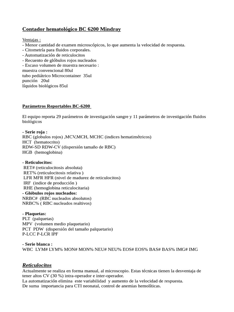 informe _BC6200 | PDF