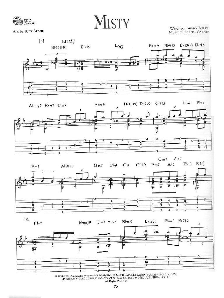 Misty - Chord Melody | PDF