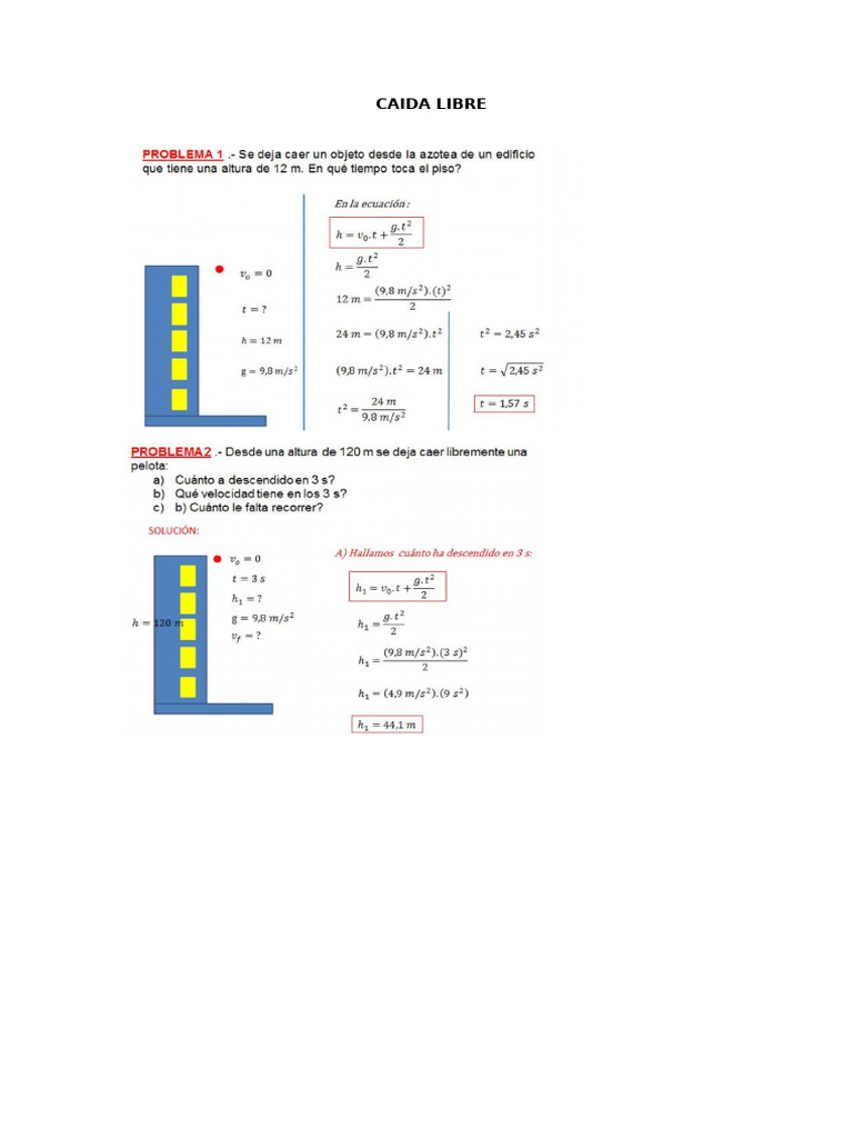Caida Libre | PDF