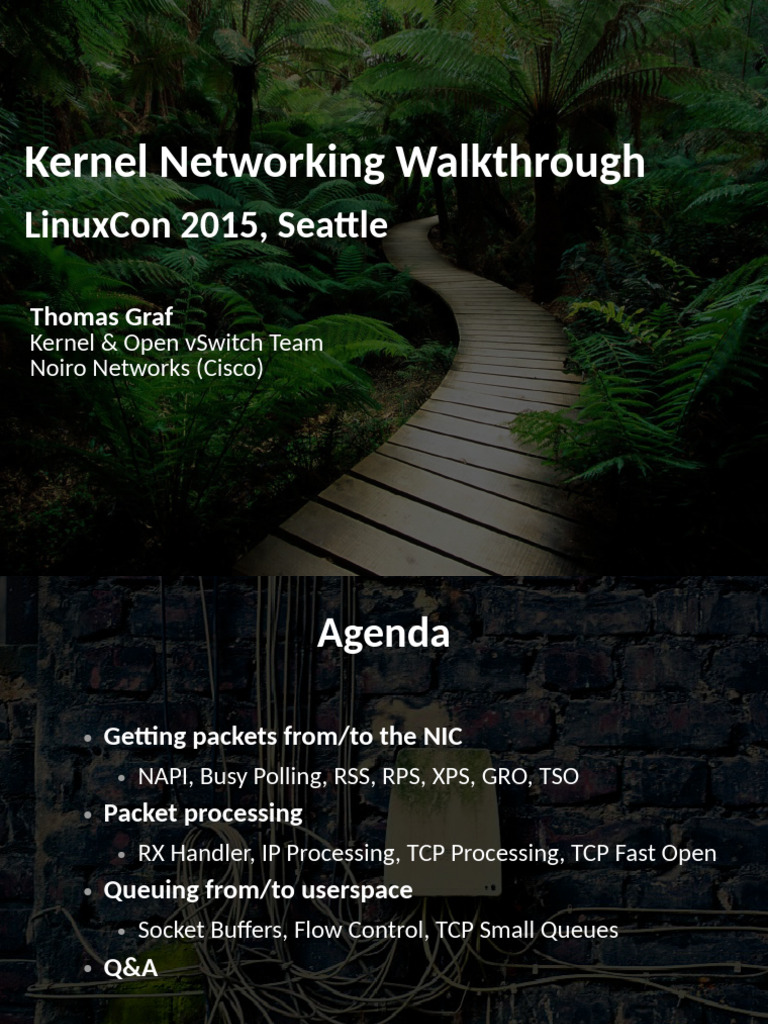 2015 Kernel Networkingwalkthrough | PDF | Network Interface Controller ...