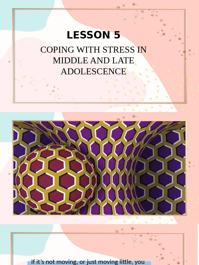 Lesson 5 Coping With Stress | PDF | Stress (Biology) | Mental Health