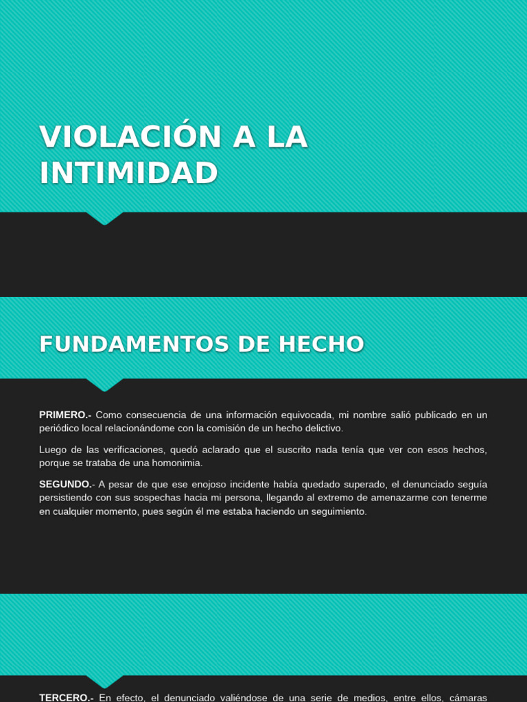 Violación A La Intimidad | PDF | Violación | Derecho penal