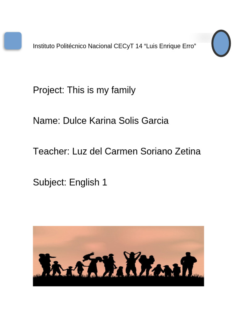 My Family Introduction by Dulce Solis | PDF