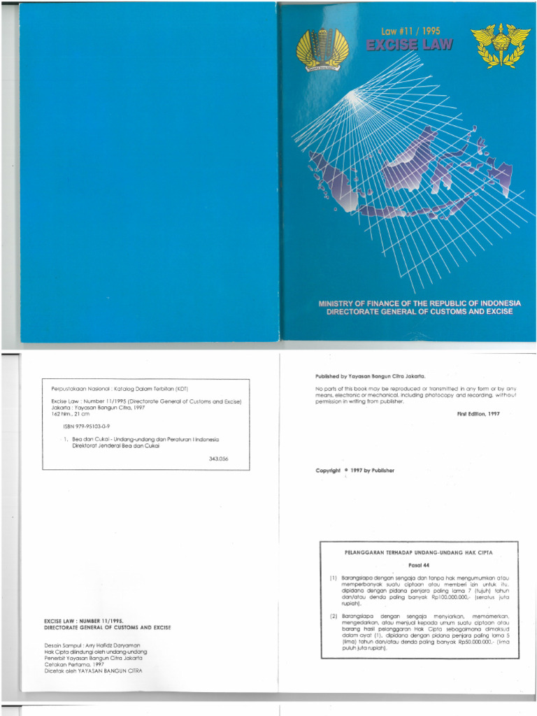 Excise Law #11 1995 | PDF