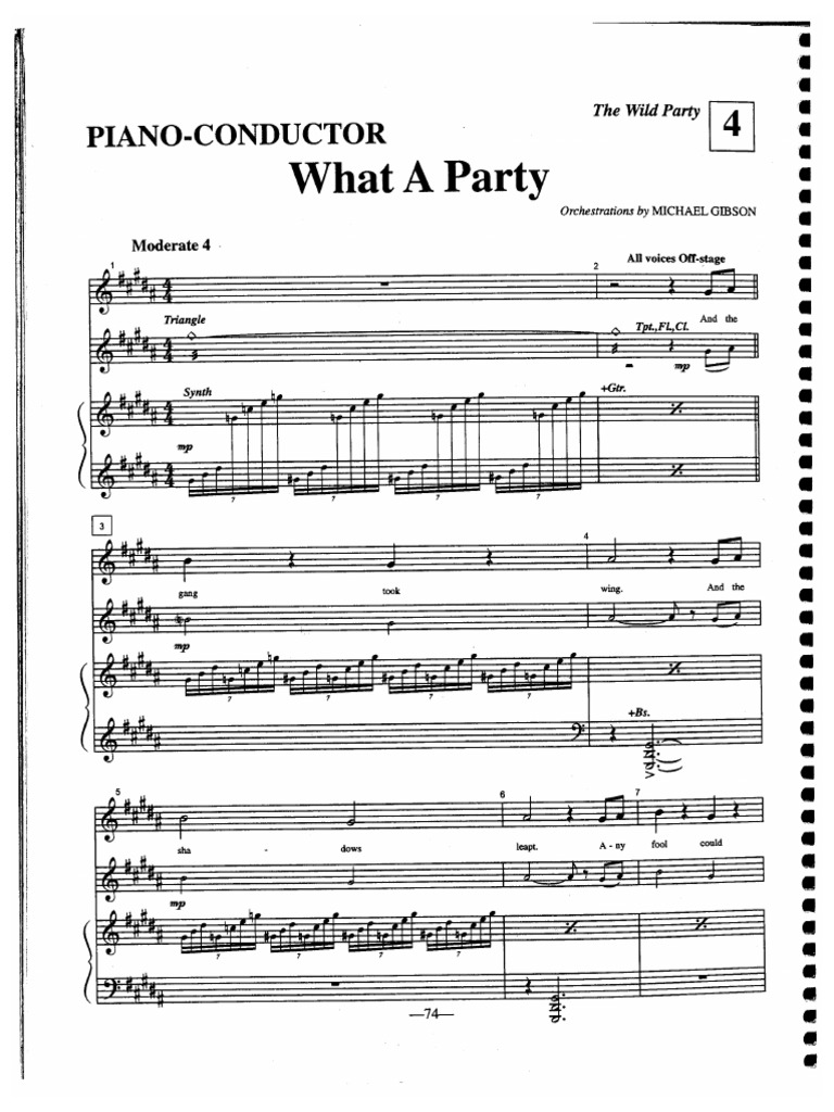 What A Party (The WIld Party-Lippa) | PDF