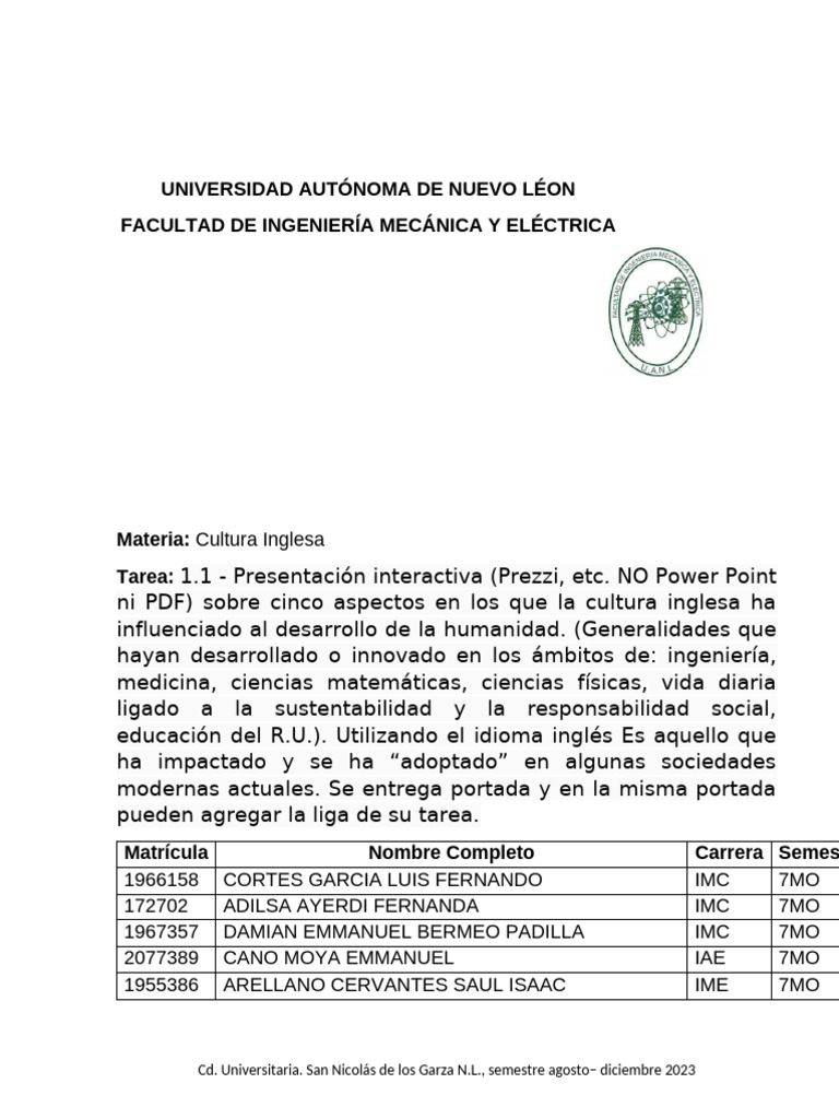 Act 1.1 Presentacion Interactiva EQUIPO 1 | PDF