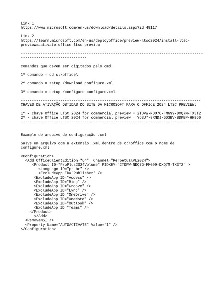 Install Office 2024 | PDF