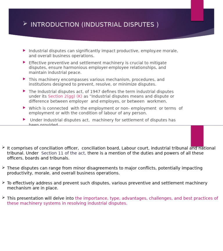 Industrial Disputes: Prevention & Resolution | PDF