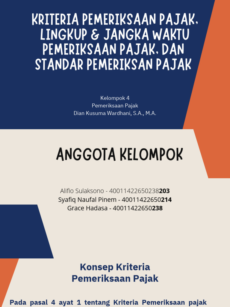 Presentasi Kel.4 PemPaj | PDF