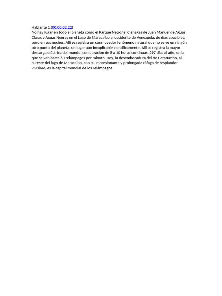 Documental Lago de Maracaibo | PDF