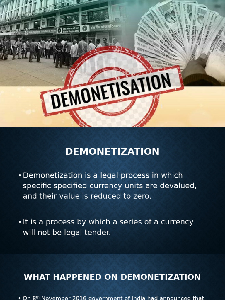 Demonetization (M.B) 12345 | PDF