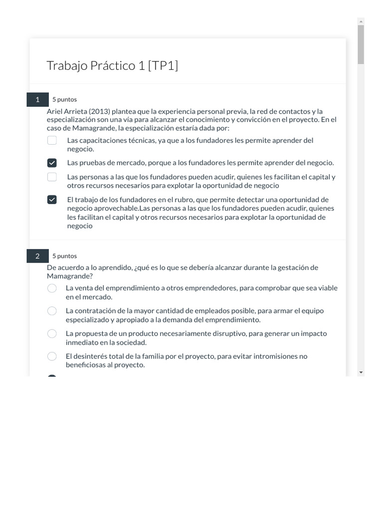 Trabajo Práctico 1 (TP1) | PDF