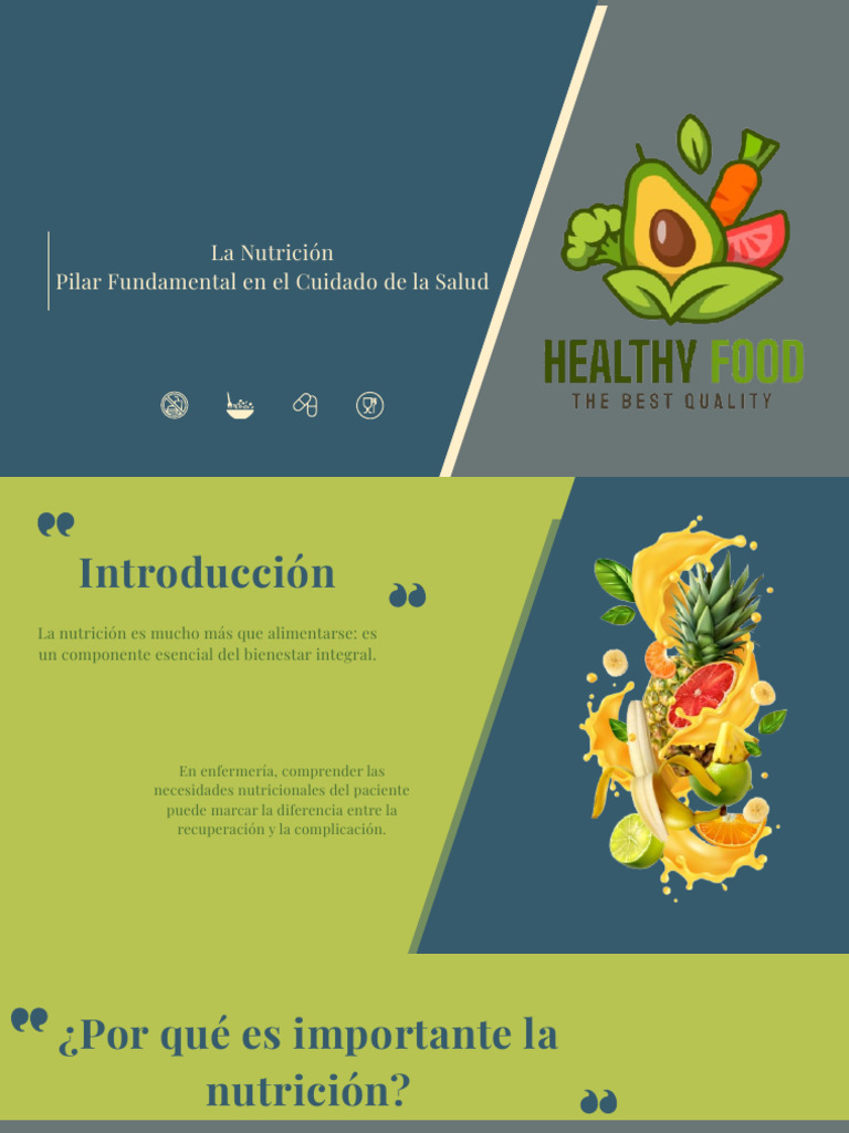 La Nutrición Pilar Fundamental en El Cuidado de La Salud | PDF ...