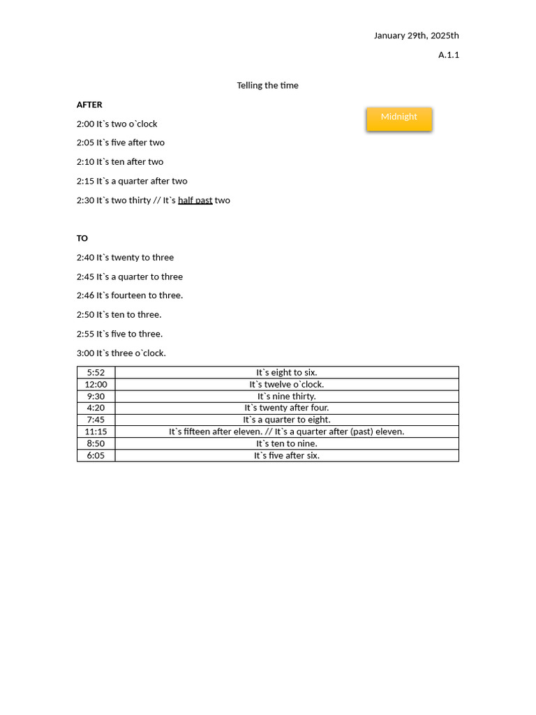 Time Telling and Present Simple Guide | PDF | Military Operations | Battles