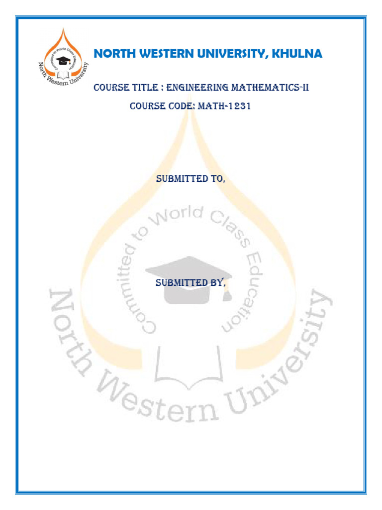 CSE Assignment (Cover Page & Questions) - Sec B | PDF | Matrix (Mathematics) | Determinant