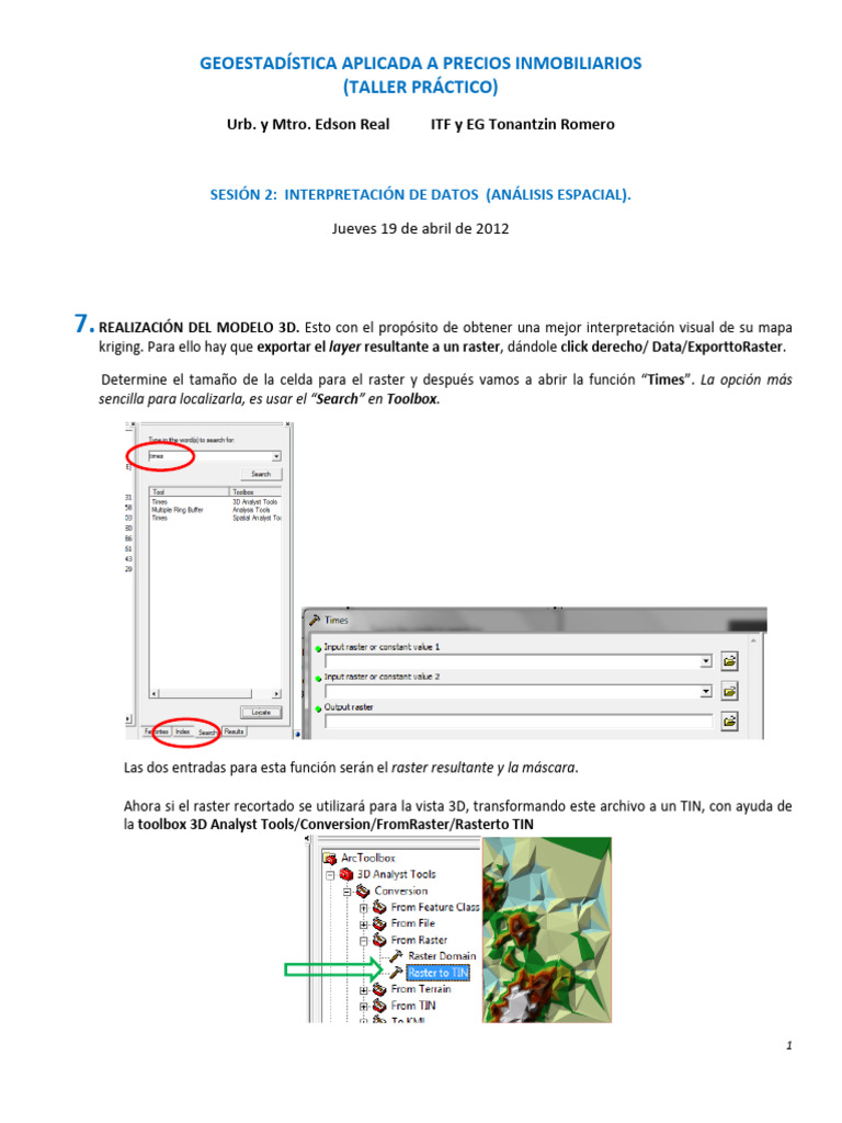 Practica - Geoestadistica Sesion 2 | PDF