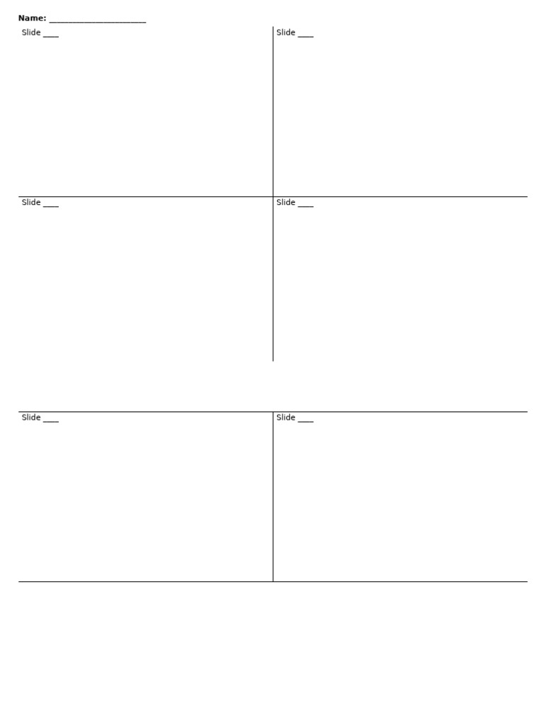 Presentation Note Format | PDF