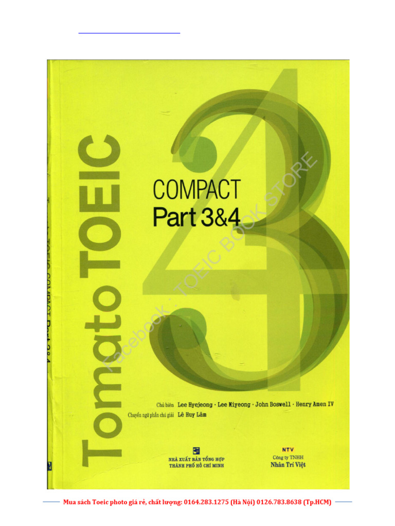 Test 1 - 5 Tomato Toeic Compact Part 3&4-Unlocked | PDF