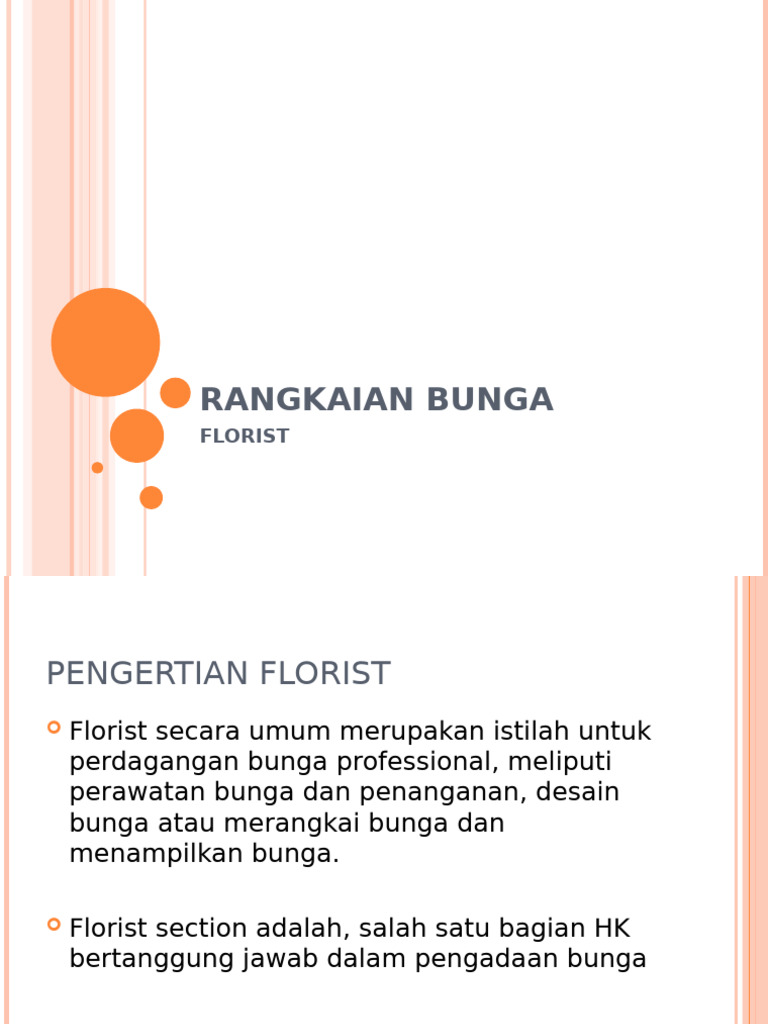 Rangkaian Bunga | PDF